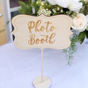 Photo Booth Sign - Wooden Photo Booth Sign - Photo Booth Table Sign ...