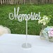 Memories Sign - Please Sign Memories, Wedding Signage, Retirement Party ...