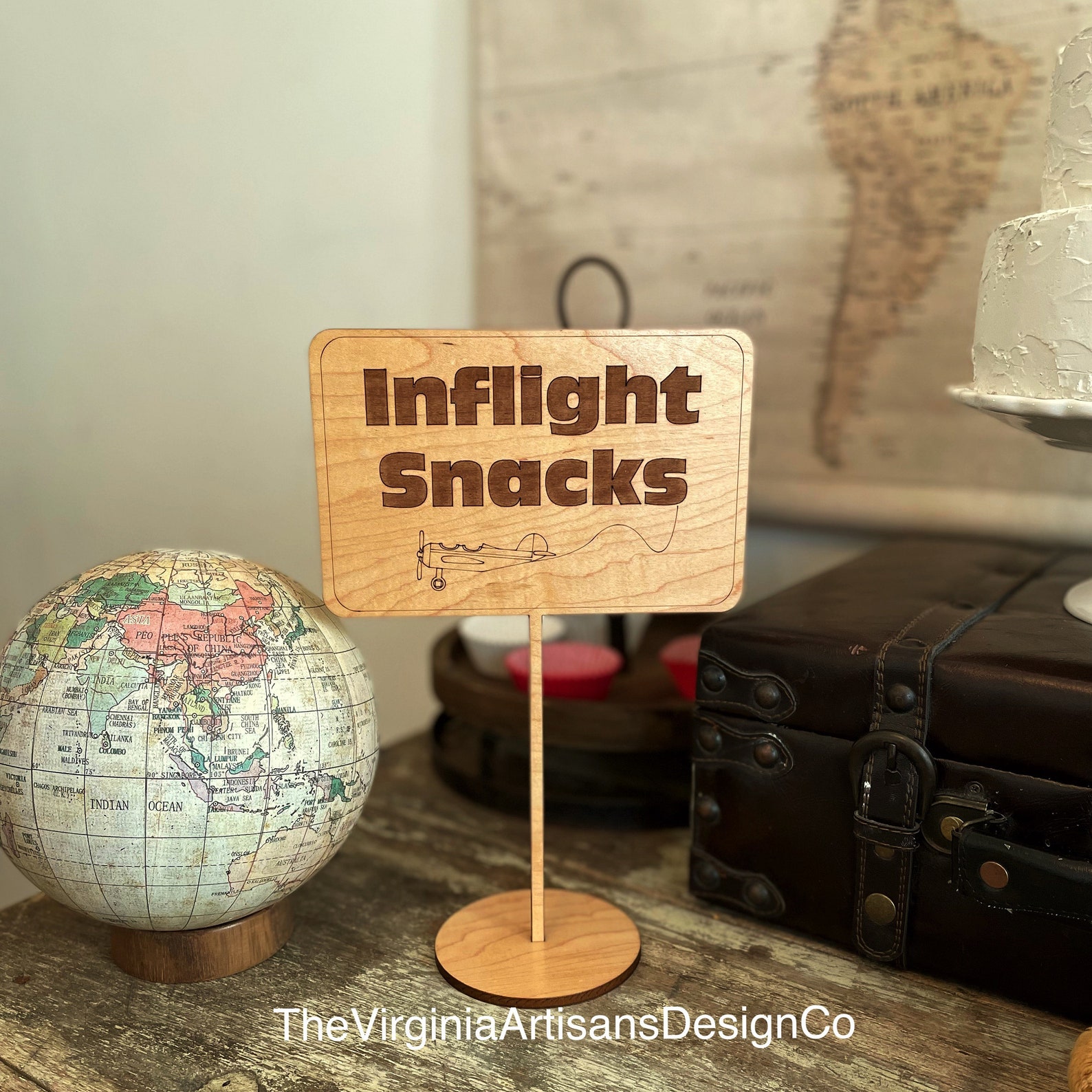 Inflight Snacks Sign/ Aviation Themed Table Sign Aviation - Etsy