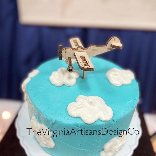 Airplane Cake Topper - Etsy