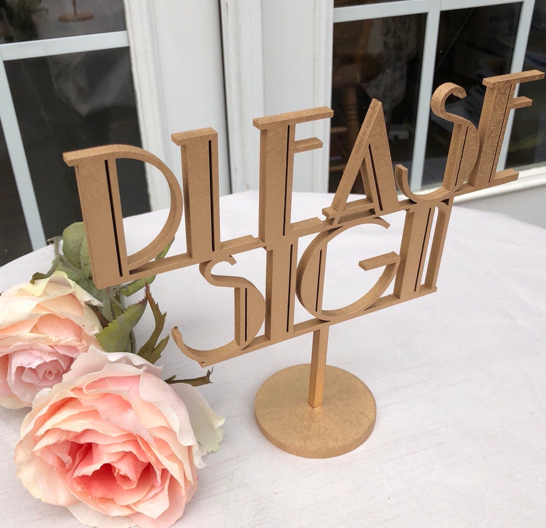 Please Sign Wedding Sign - Please Sign Sign - Please Sign Wedding Table ...