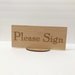 Laser Engraved Please Sign Please Sign Guestbook Sign - Etsy