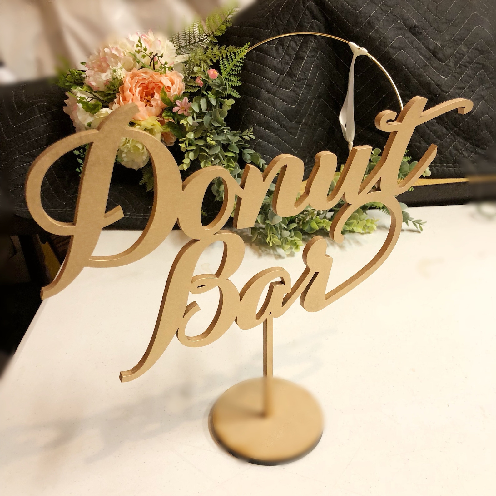 Donut Bar Table Sign, Donuts Sign, Laser Cut Donuts Sign, Donut Wall ...