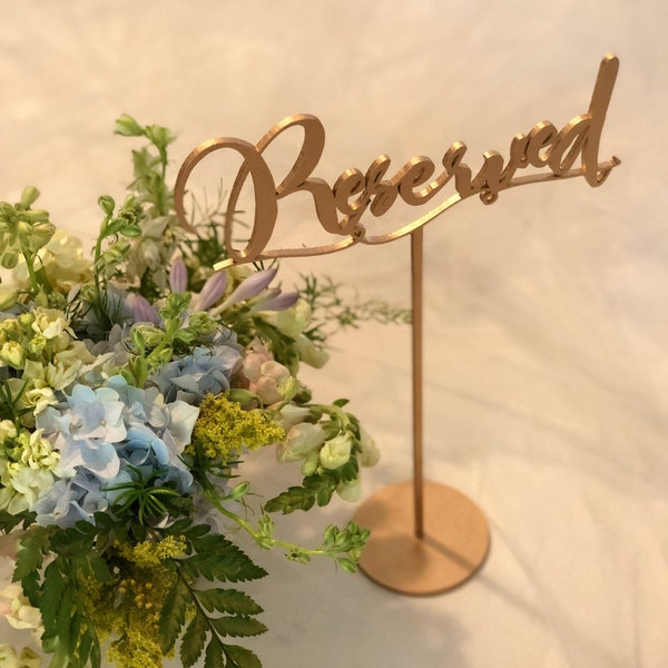 Reserved Table Sign - Etsy