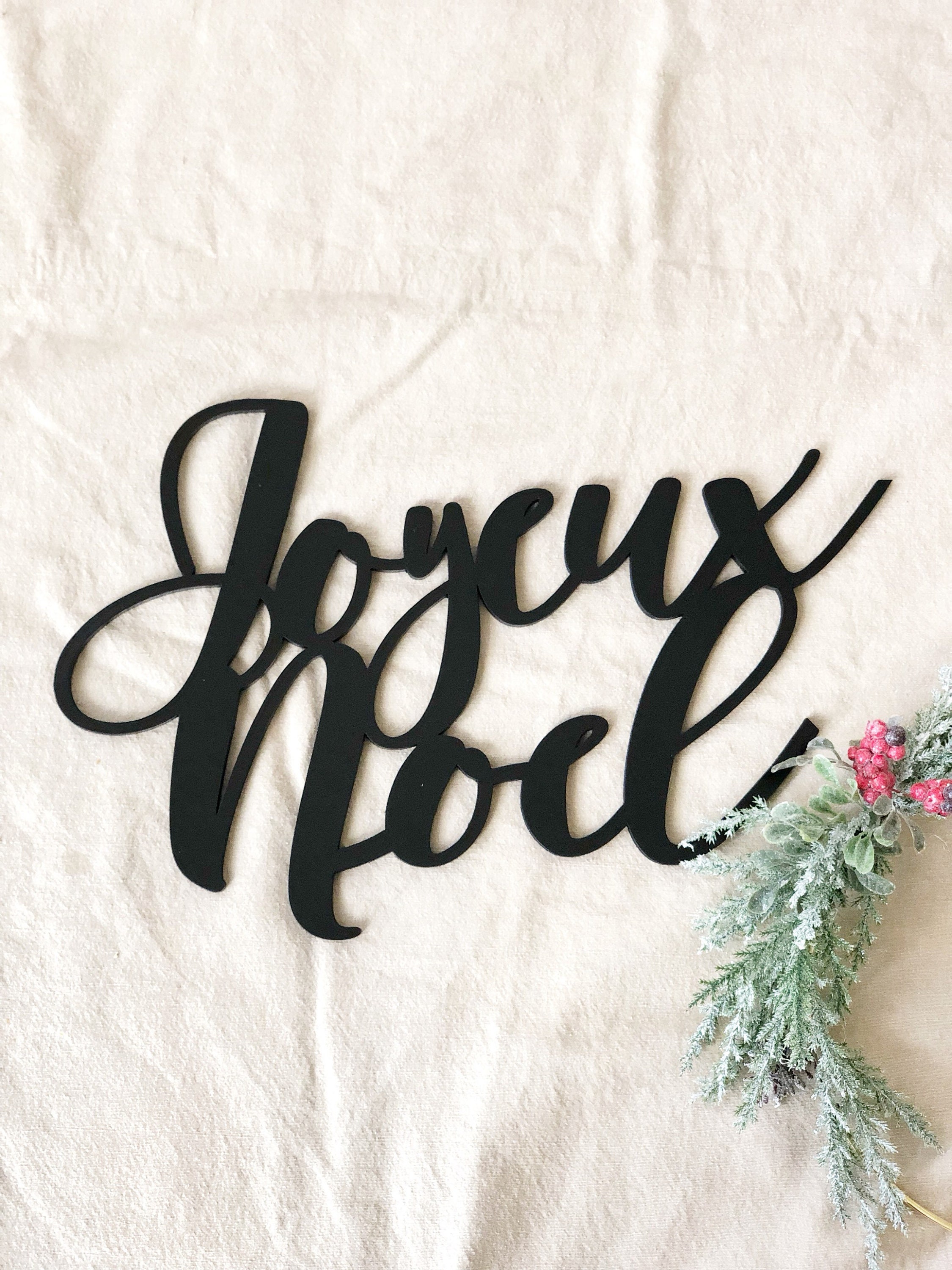 Joyeux Noel Christmas Home Sign Farmhouse Decor | Etsy