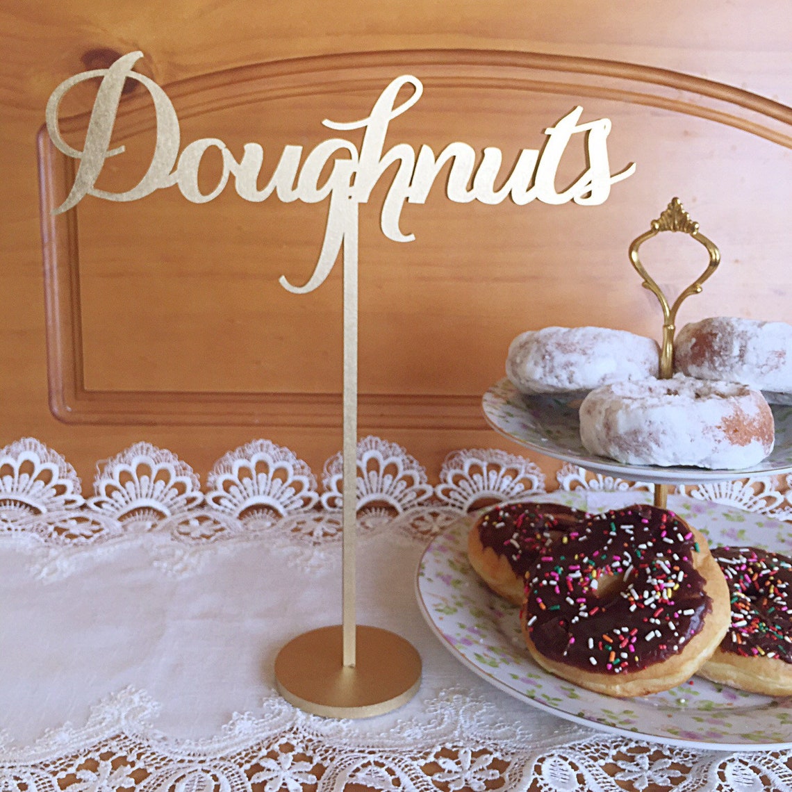 Doughnuts Table Sign Doughnuts Doughnuts Sign Laser Cut | Etsy