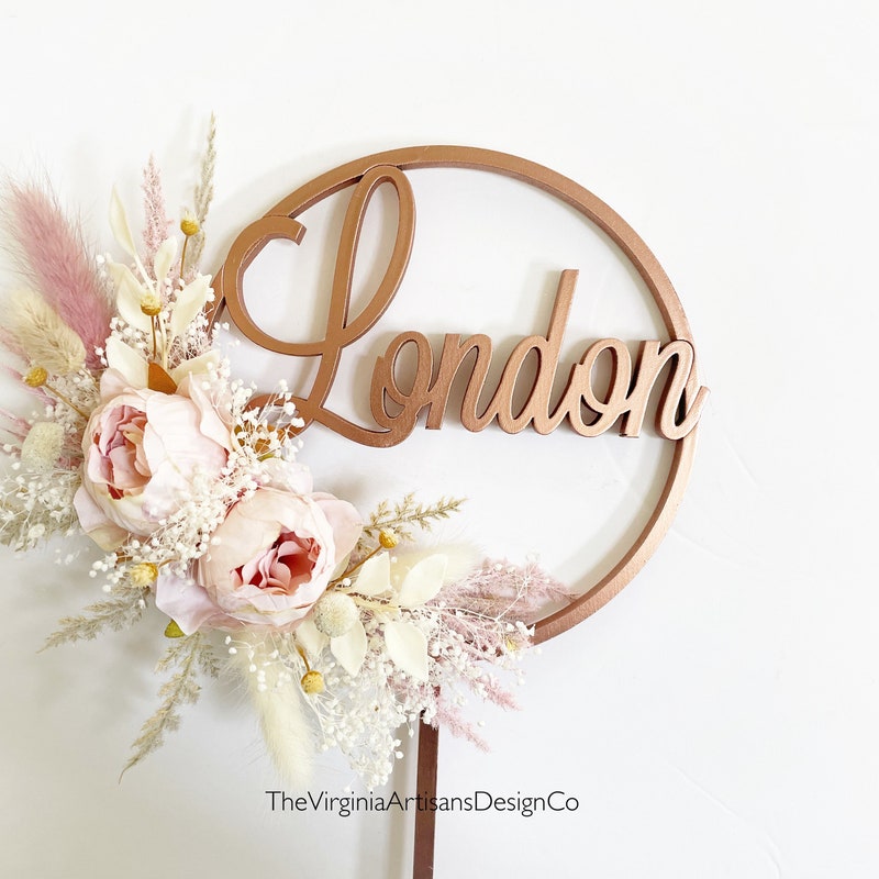 Boho Cake Topper - Etsy