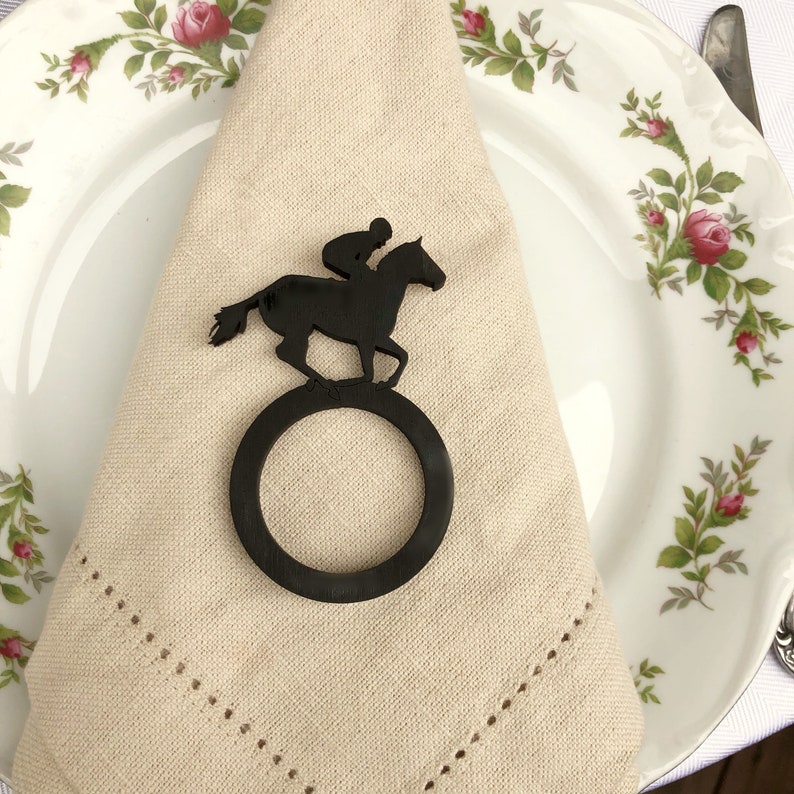 Race Horse Napkin Rings Kentucky Derby Themed Party Decor | Etsy