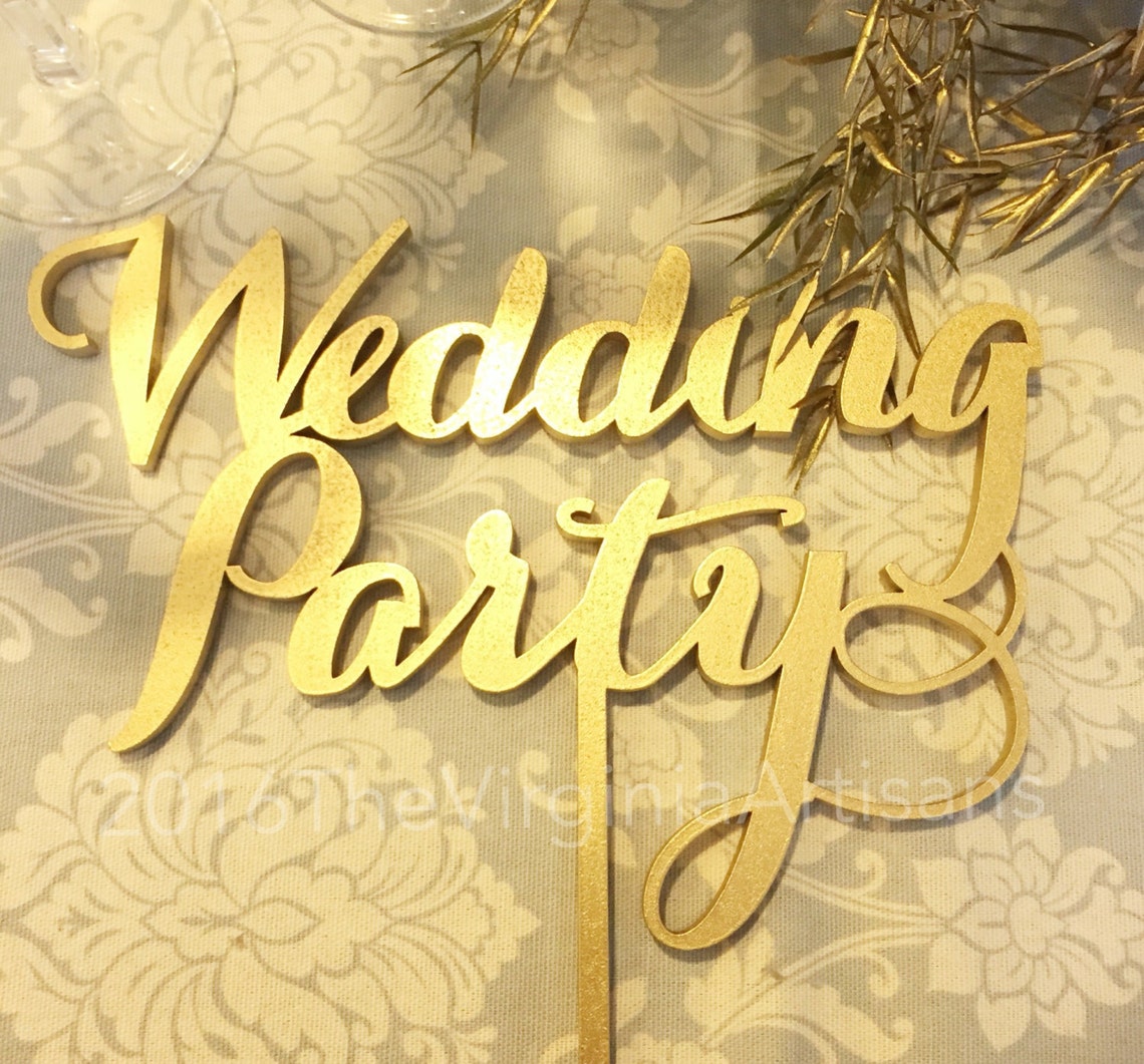 Wedding Party Sign Laser Cut Wedding Party Sign Wedding | Etsy