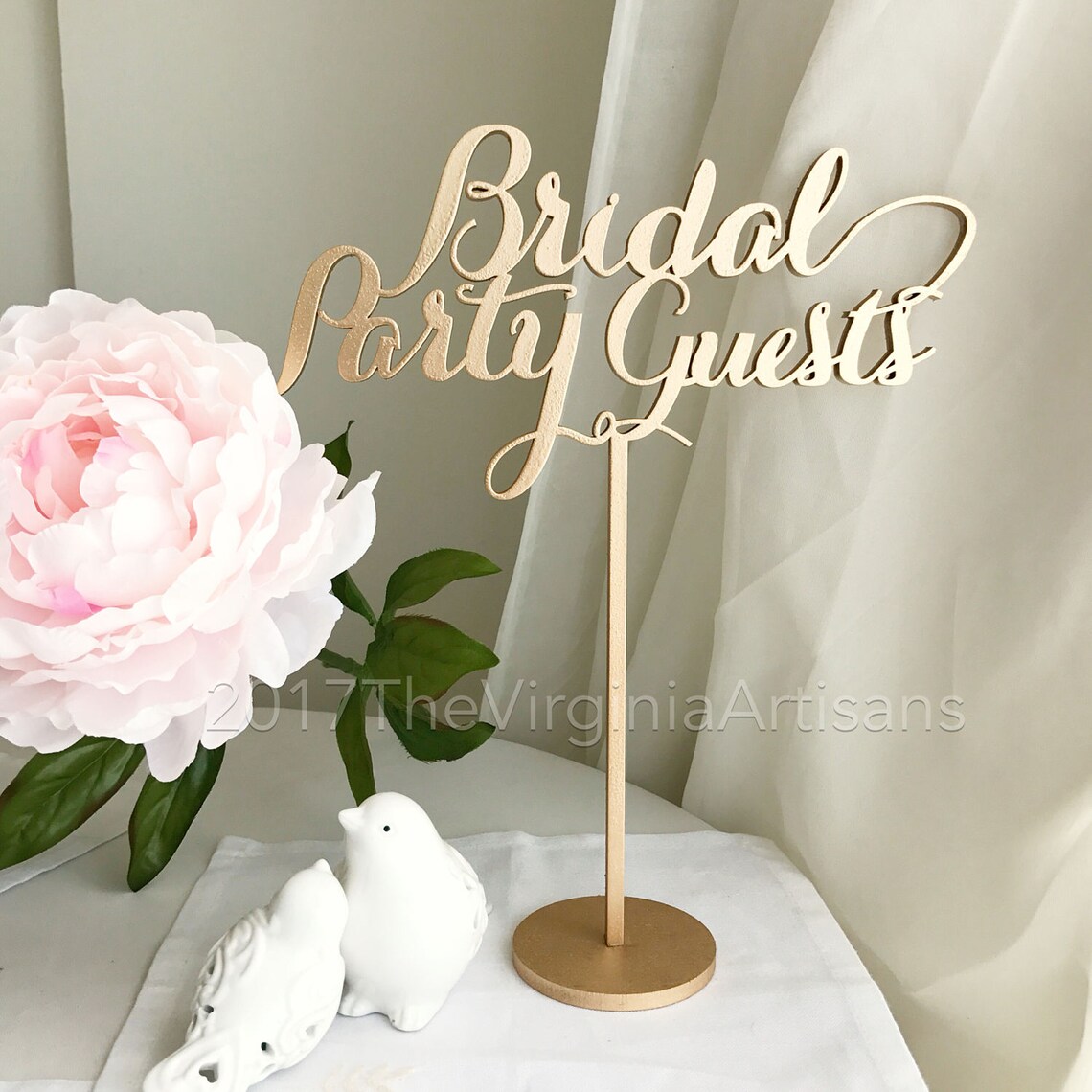 Bridal Party Table Sign Bridal Party Wedding Sign Bridal | Etsy