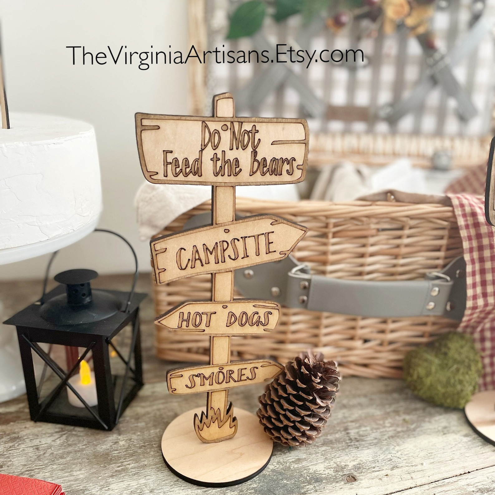 Dont Feed the Bears Sign/ Camping Themed Table Sign Camping - Etsy