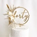Dried Flowers Hoop Cake Topper With Number Floral Cake - Etsy