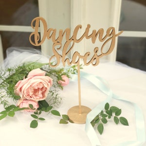 Dancing Shoes Table Sign - Dancing Wedding Sign - Dancing Sign - Venice ...