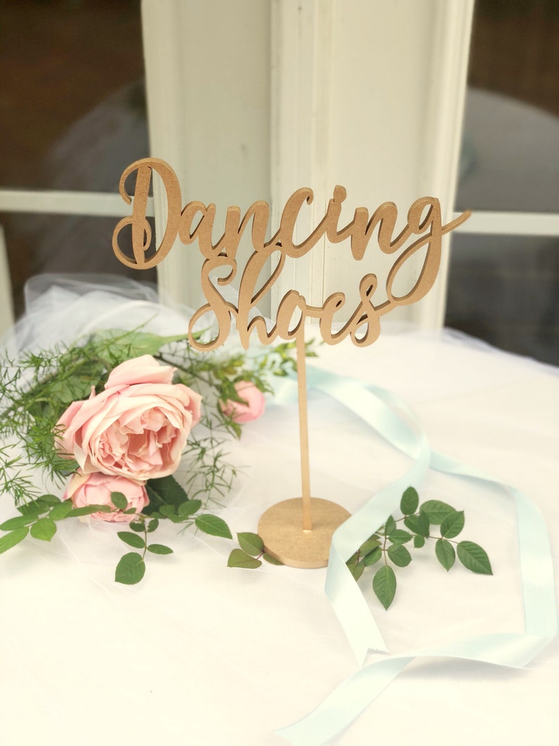 Dancing Shoes Table Sign - Dancing Wedding Sign - Dancing Sign - Venice ...
