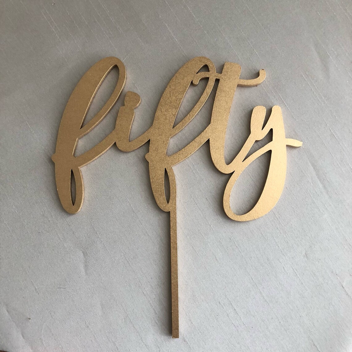 Fifty Cake Topper Fifty Birthday Cake Topper 50th Birthday | Etsy