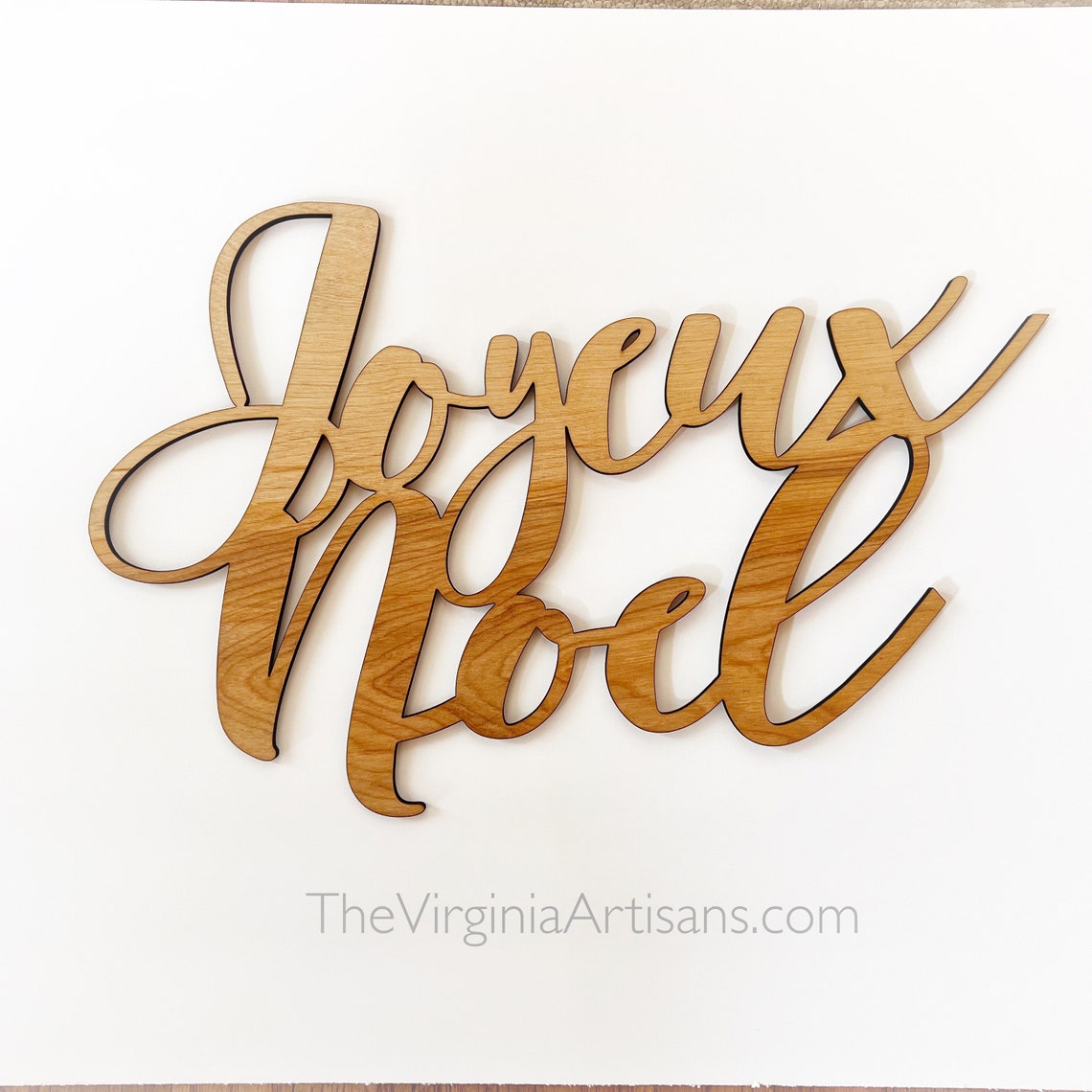 Joyeux Noel Christmas Home Sign Farmhouse Decor - Etsy