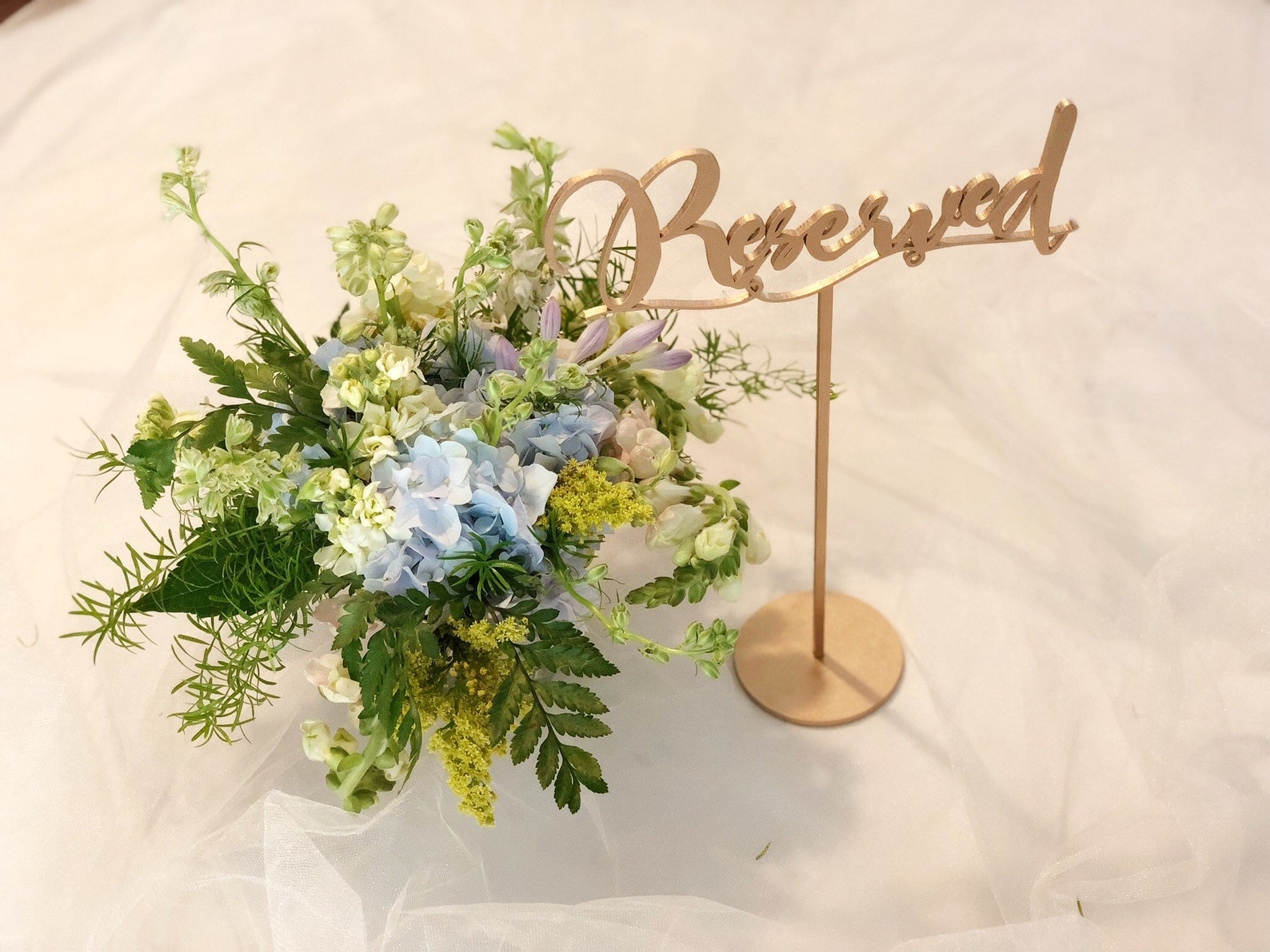 Reserved Table Signs Stands Included Gold Reserved Signs - Etsy