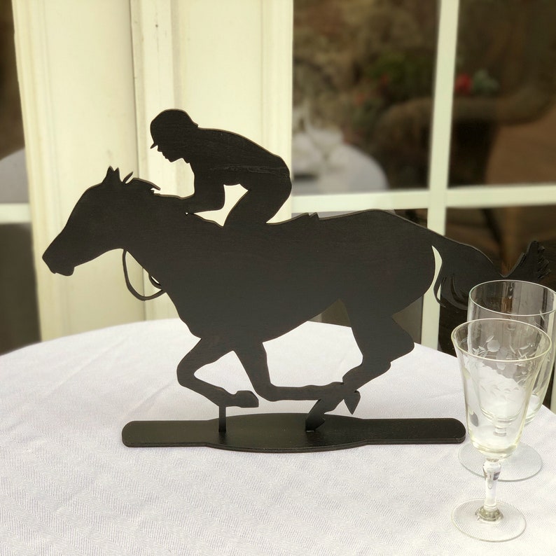 Laser Cut Horse Silhouette Horse Races Table Decor Derby - Etsy