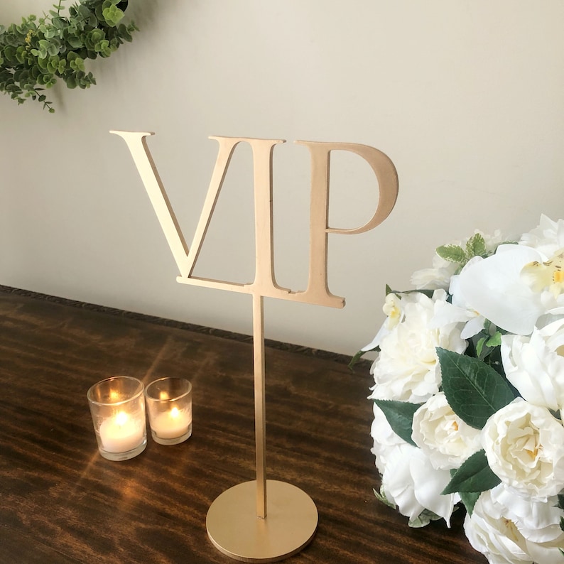 VIP Laser Cut Sign - VIP Table Sign - Etsy