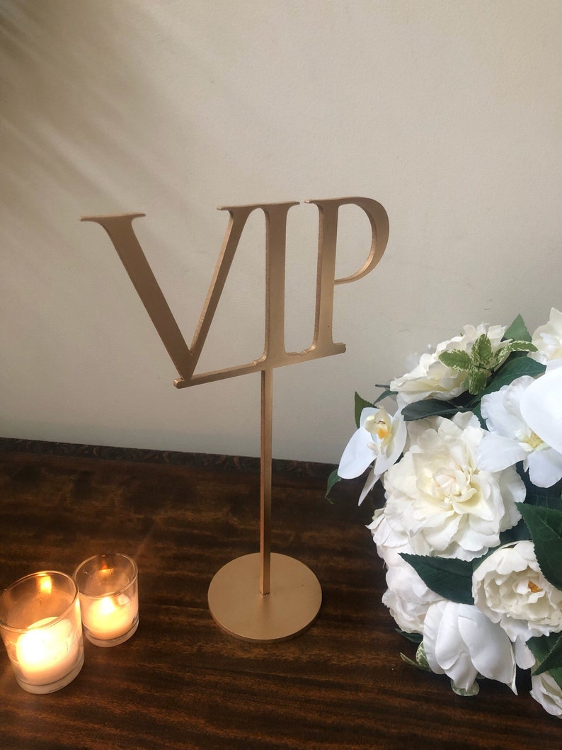 VIP Laser Cut Sign VIP Table Sign | Etsy