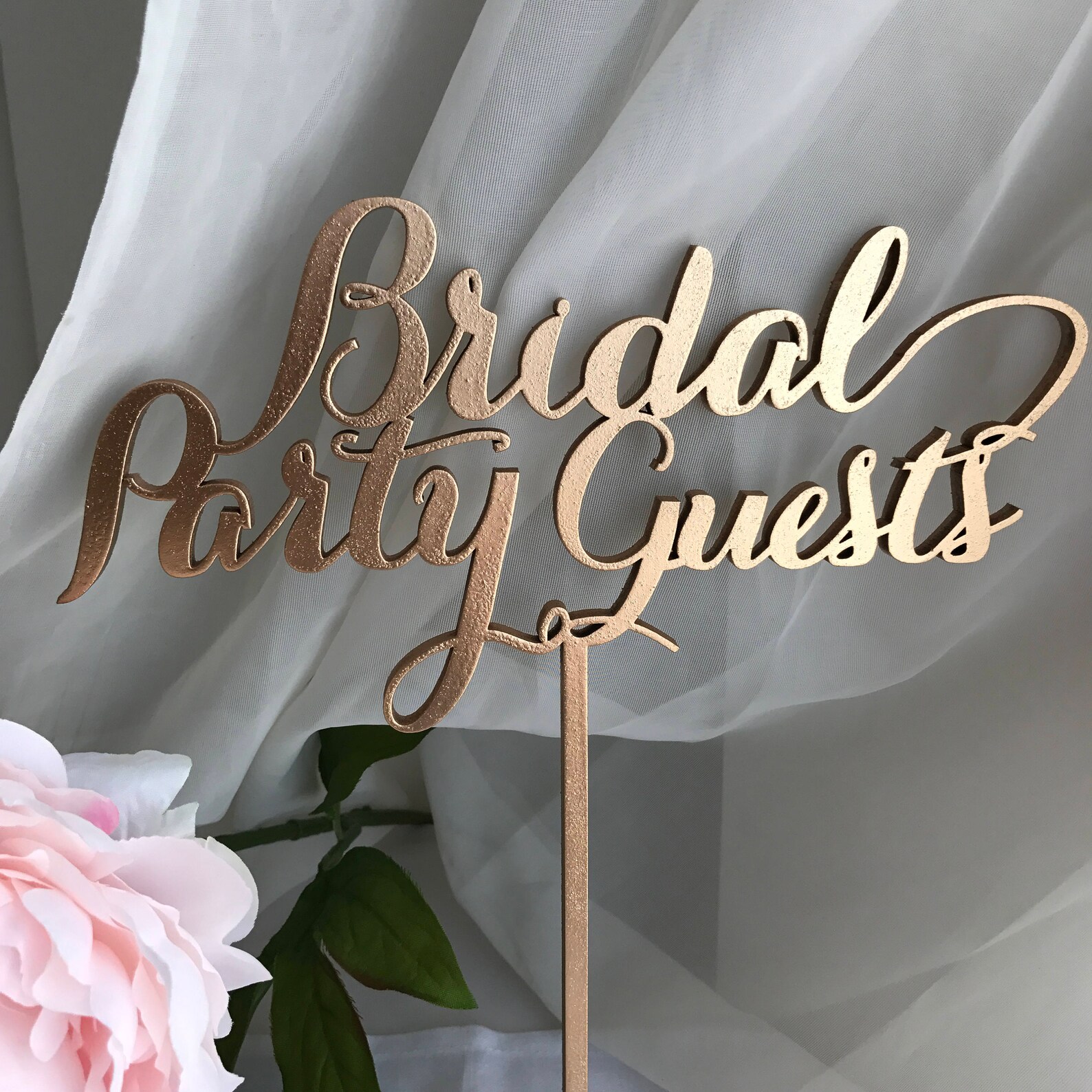Bridal Party Table Sign Bridal Party Wedding Sign Bridal - Etsy