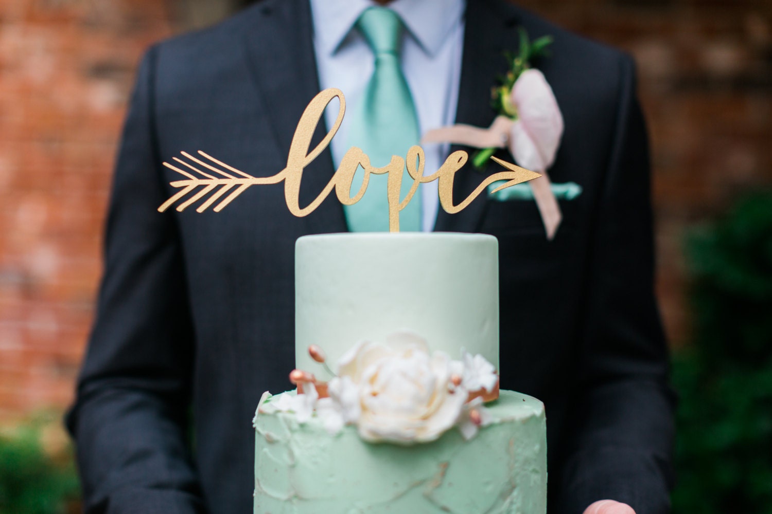 Love Cake Topper - Love Wedding Cake Topper - Love Arrow Cake Topper ...