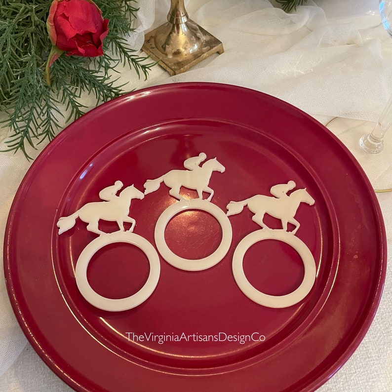 Race Horse Napkin Rings Kentucky Derby Themed Party Decor - Etsy