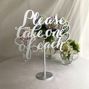 Please Take One Sign,please Take One of Each Sign, Wedding Signage ...