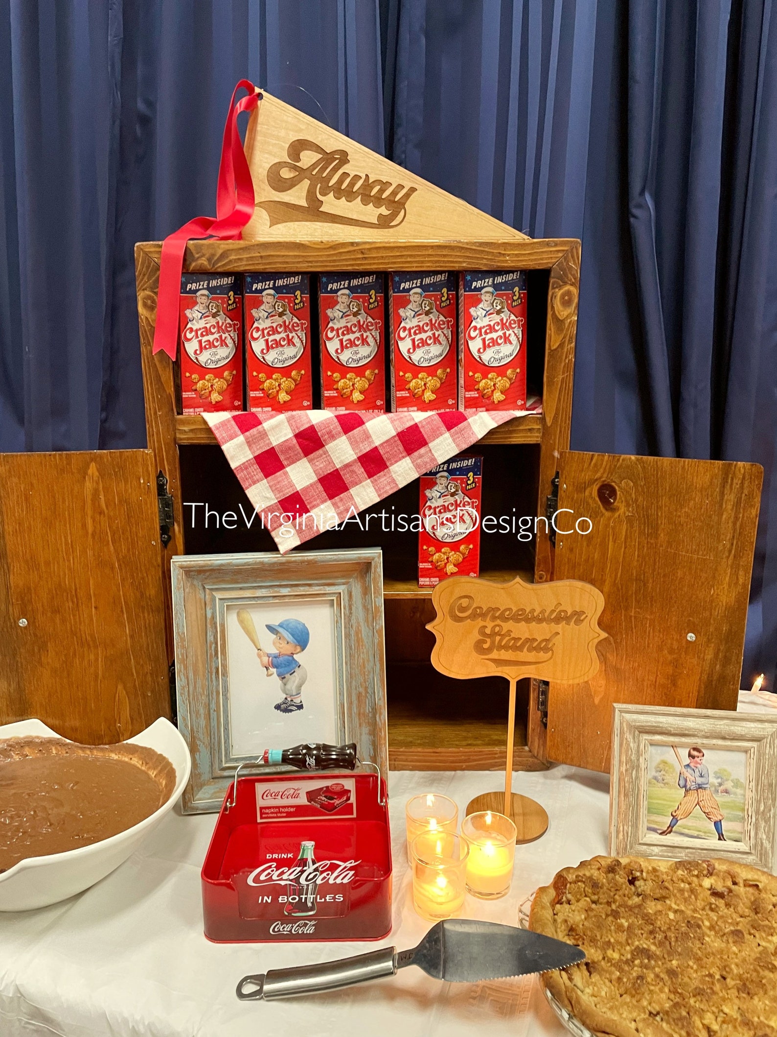 Concession Stand Baseball Themed Sign - Baseball Themed Baby Shower ...