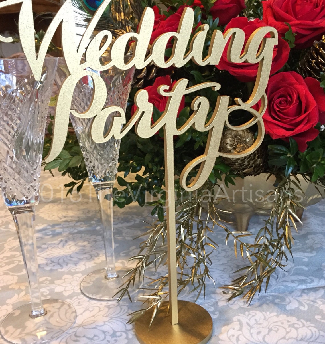 Wedding Party Sign Laser Cut Wedding Party Sign Wedding | Etsy