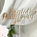 Bridal Party Table Sign - Bridal Party Wedding Sign - Bridal Party ...