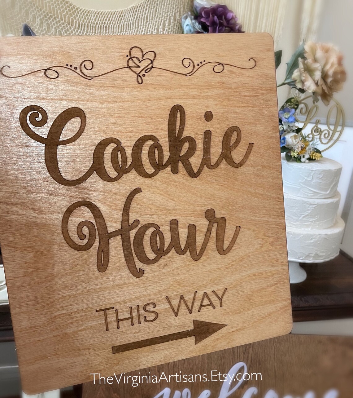 Cookie Hour Wooden Sign- Cookies Sign for Events - Cookie Time - Etsy
