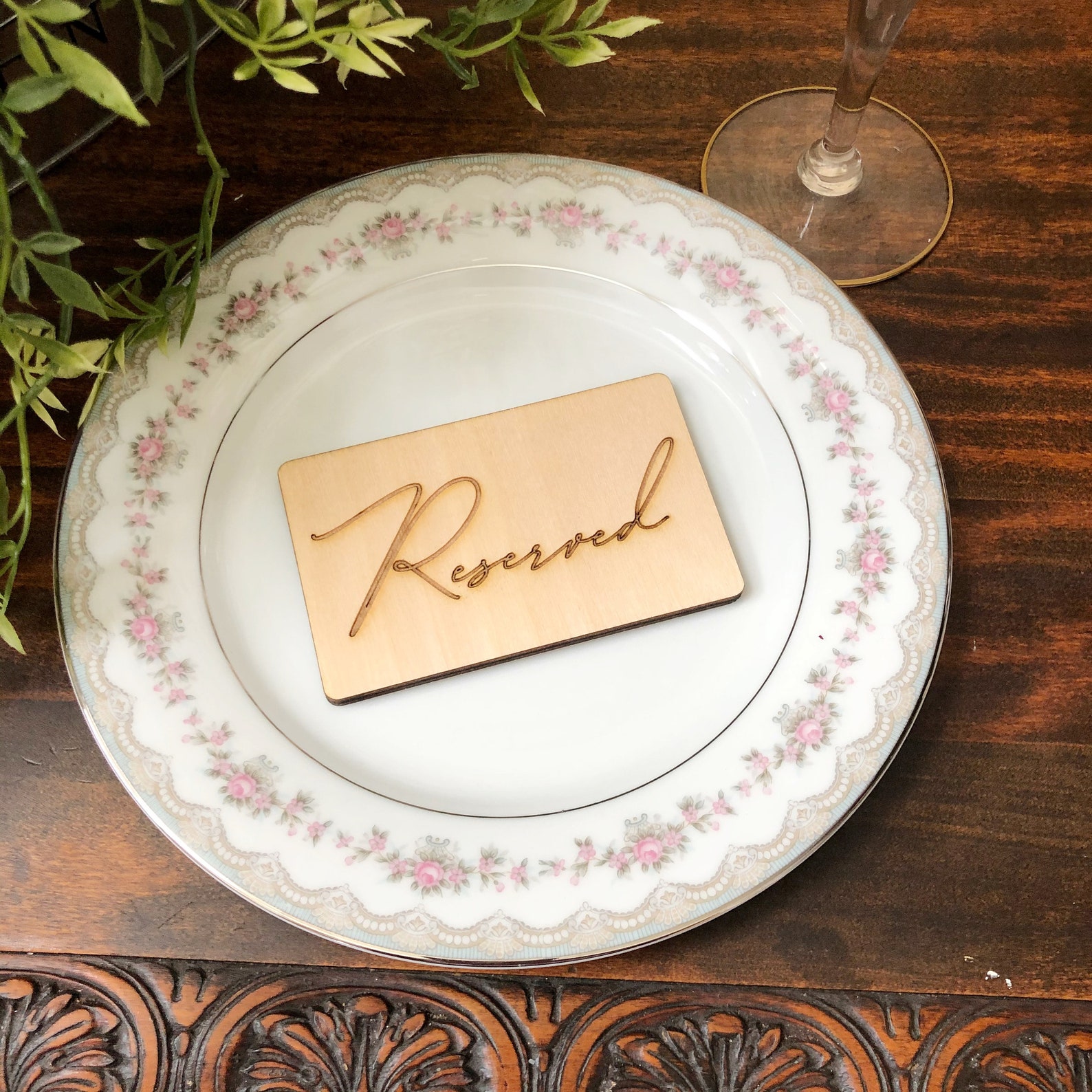 Wooden Reserved Table Sign Reserved Sign Reserved Sign for - Etsy
