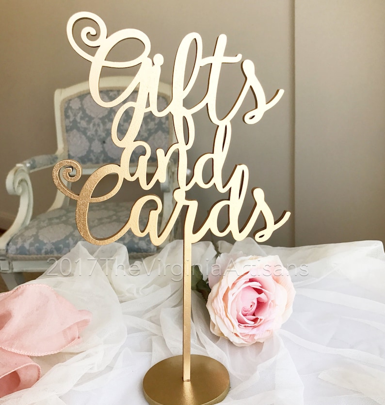 Gifts and Cards Sign Gifts and Cards Party Signage Wedding - Etsy
