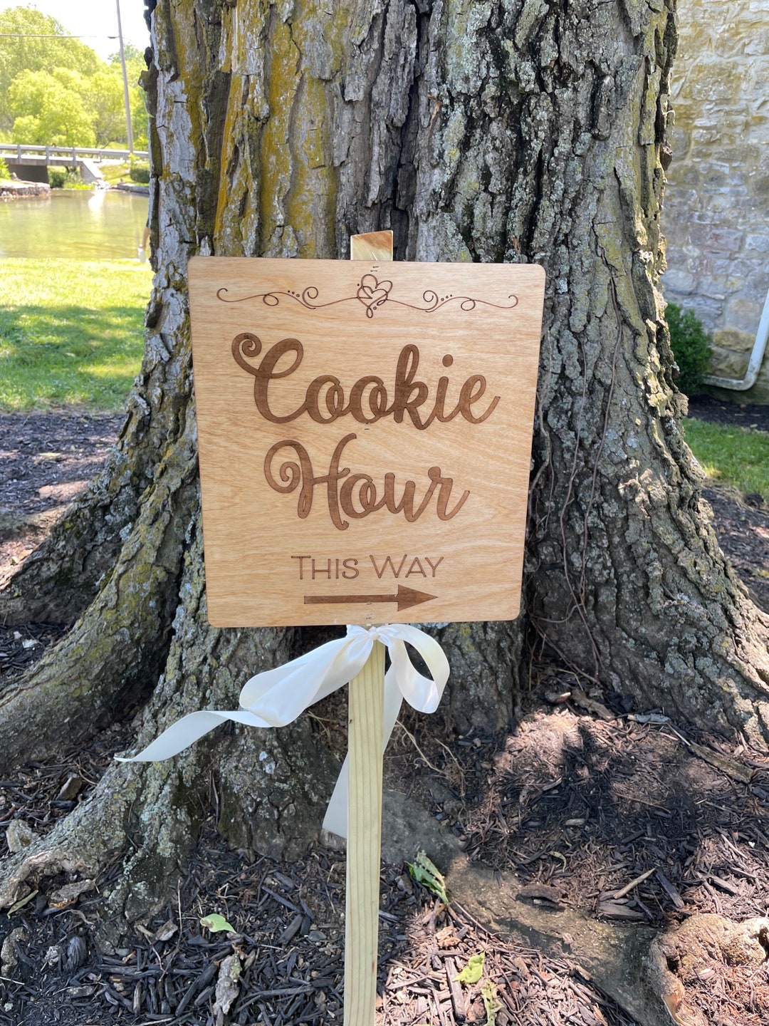 Cookie Hour Wooden Sign- Cookies Sign for Events - Cookie Time - Etsy