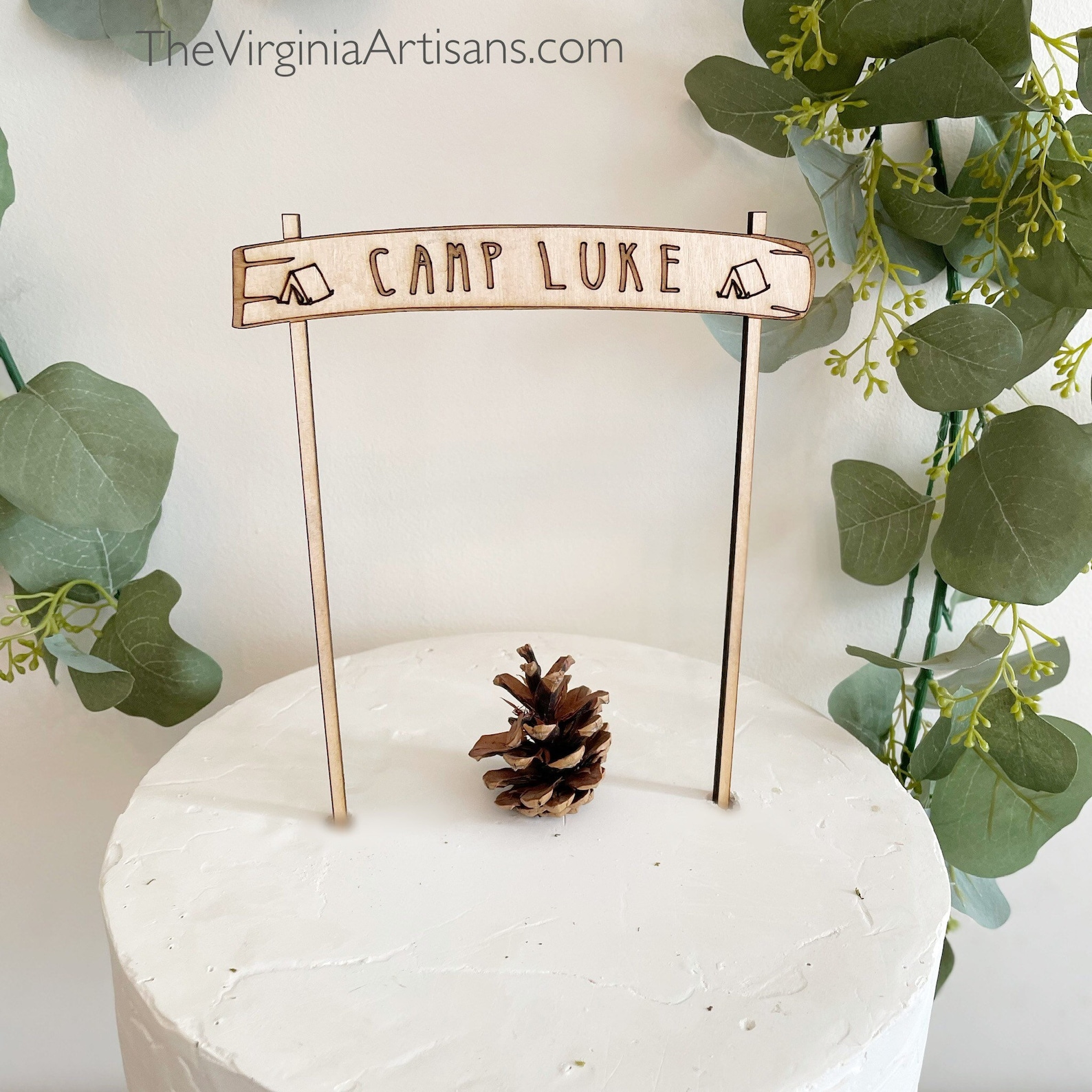 Custom Camp Cake Topper Camping Themed Baby Shower Cake - Etsy