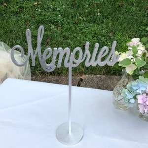 Memories Sign - Please Sign Memories, Wedding Signage, Retirement Party ...