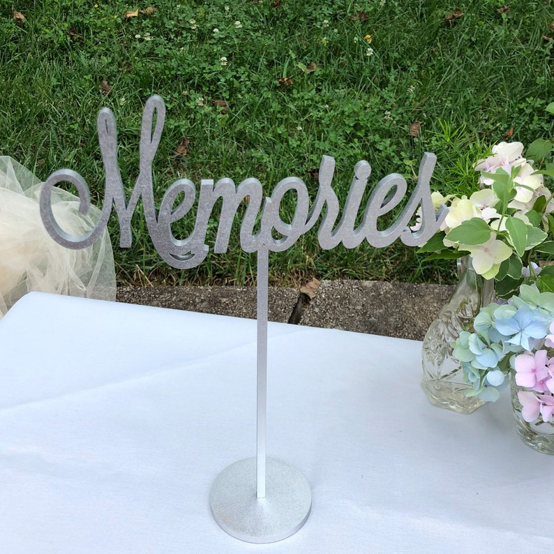 Memories Sign Please Sign Memories Wedding Signage | Etsy