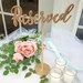 Reserved Table Signs Reserved Laser Cut Signs Gold - Etsy