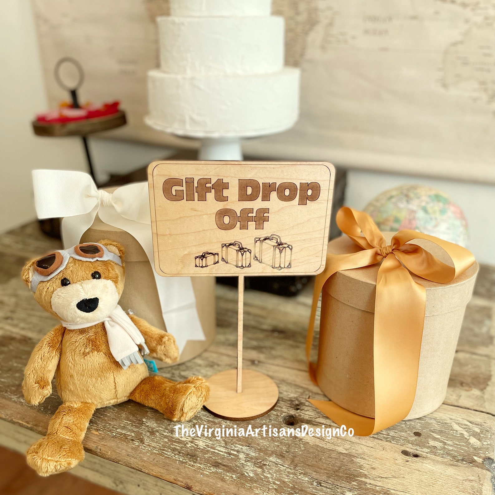 Gift Drop off Sign/ Aviation Themed Table Sign Aviation Party - Etsy