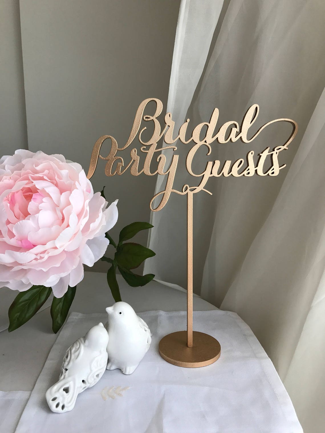 Bridal Party Table Sign Bridal Party Wedding Sign Bridal - Etsy