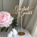 Bridal Party Table Sign Bridal Party Wedding Sign Bridal - Etsy