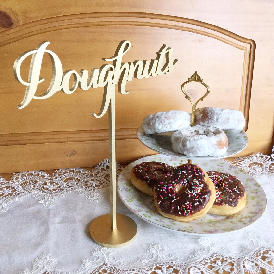 Doughnuts Table Sign Doughnuts Doughnuts Sign Laser Cut | Etsy