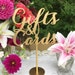 Gifts and Cards Sign Party Signage Gold Silver or DIY - Etsy