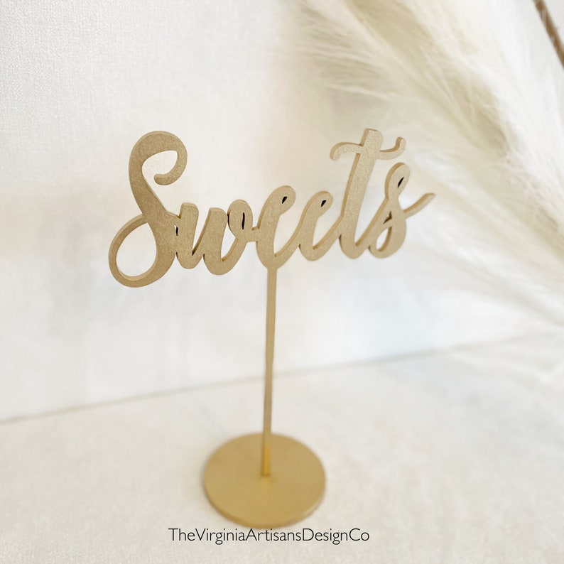 Sweets Table Sign Laser Cut Sweets Table Sign - Etsy