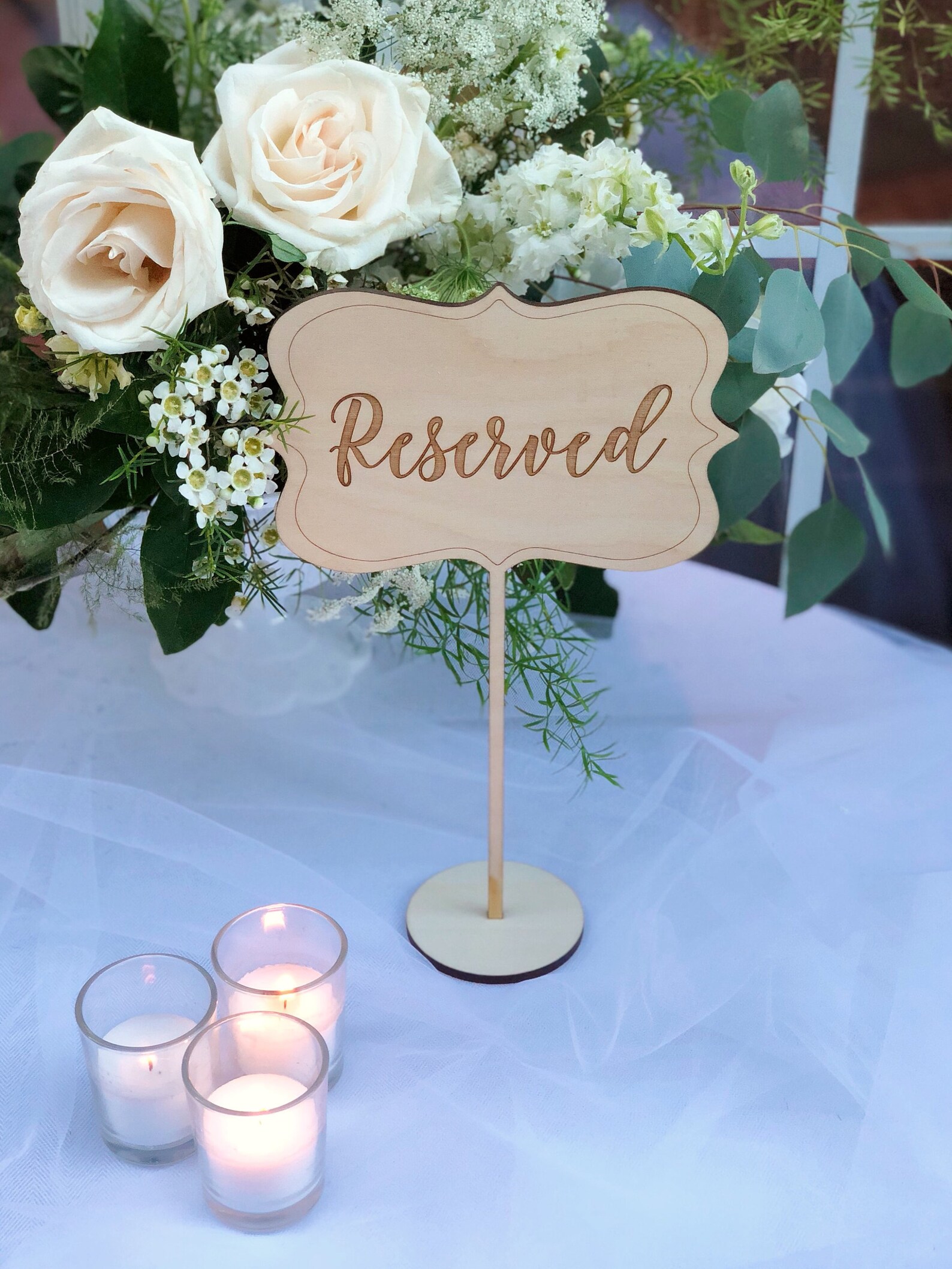 Wooden Reserved Table Sign Reserved Sign Reserved Sign for - Etsy