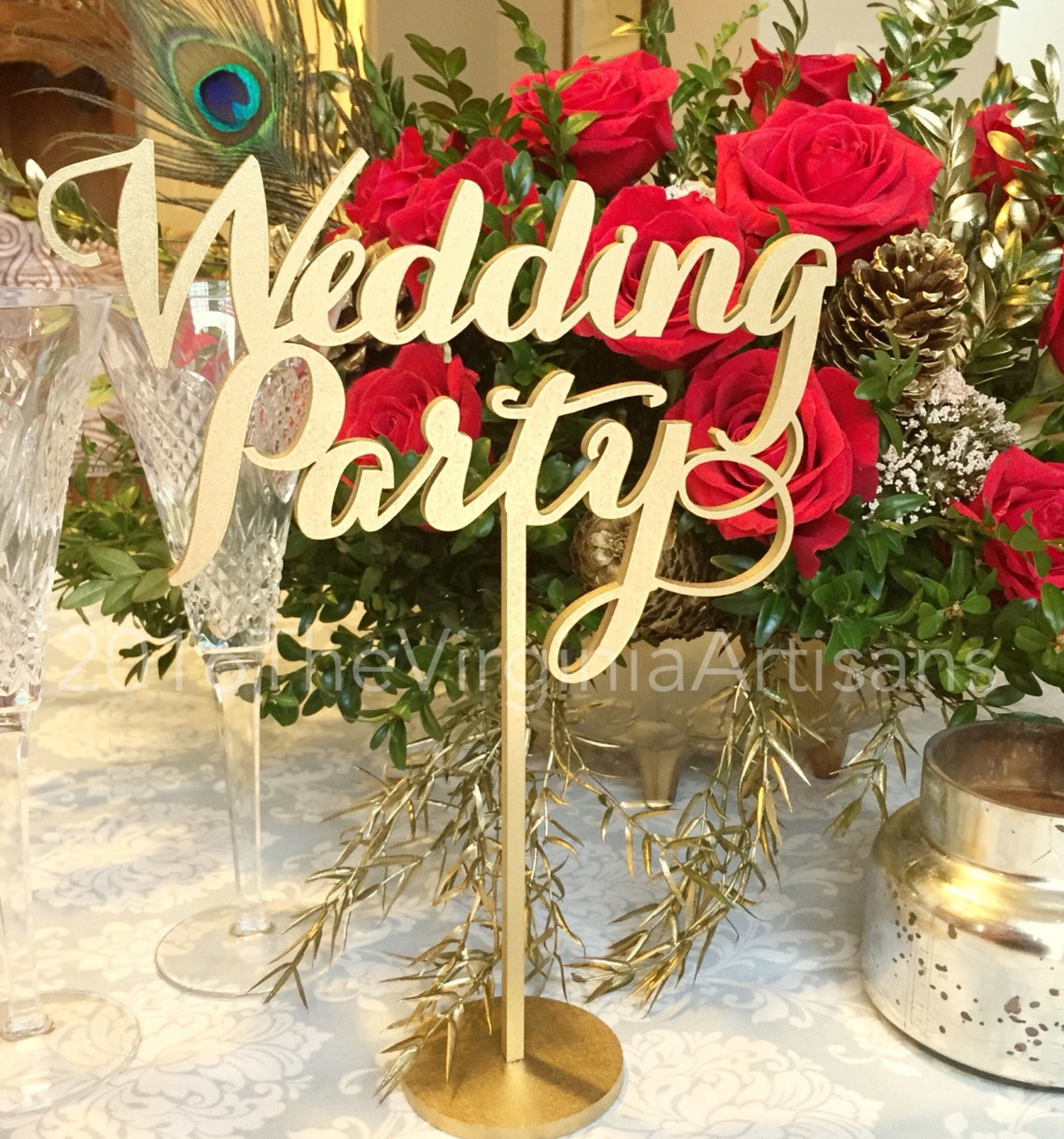 Wedding Party Sign Laser Cut Wedding Party Sign Wedding | Etsy