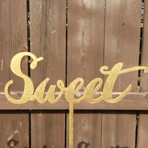 Sweet Table Sign, Event Signage, Gold or Silver or DIY, Elegance Line ...