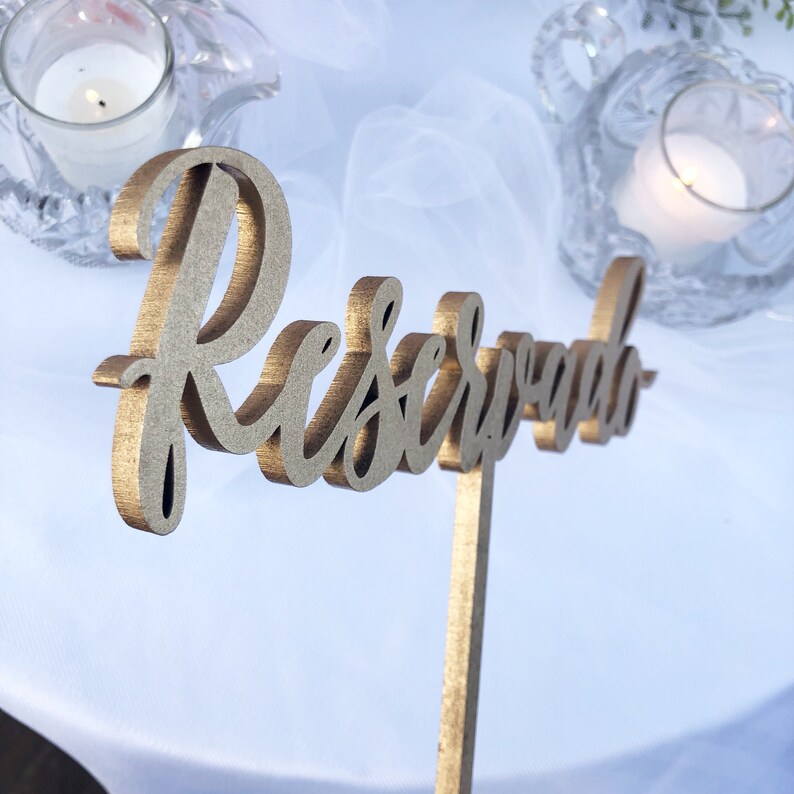 Reservado, Reserved Signs - Rotulo Para Mesa Principal - Reserved Head ...