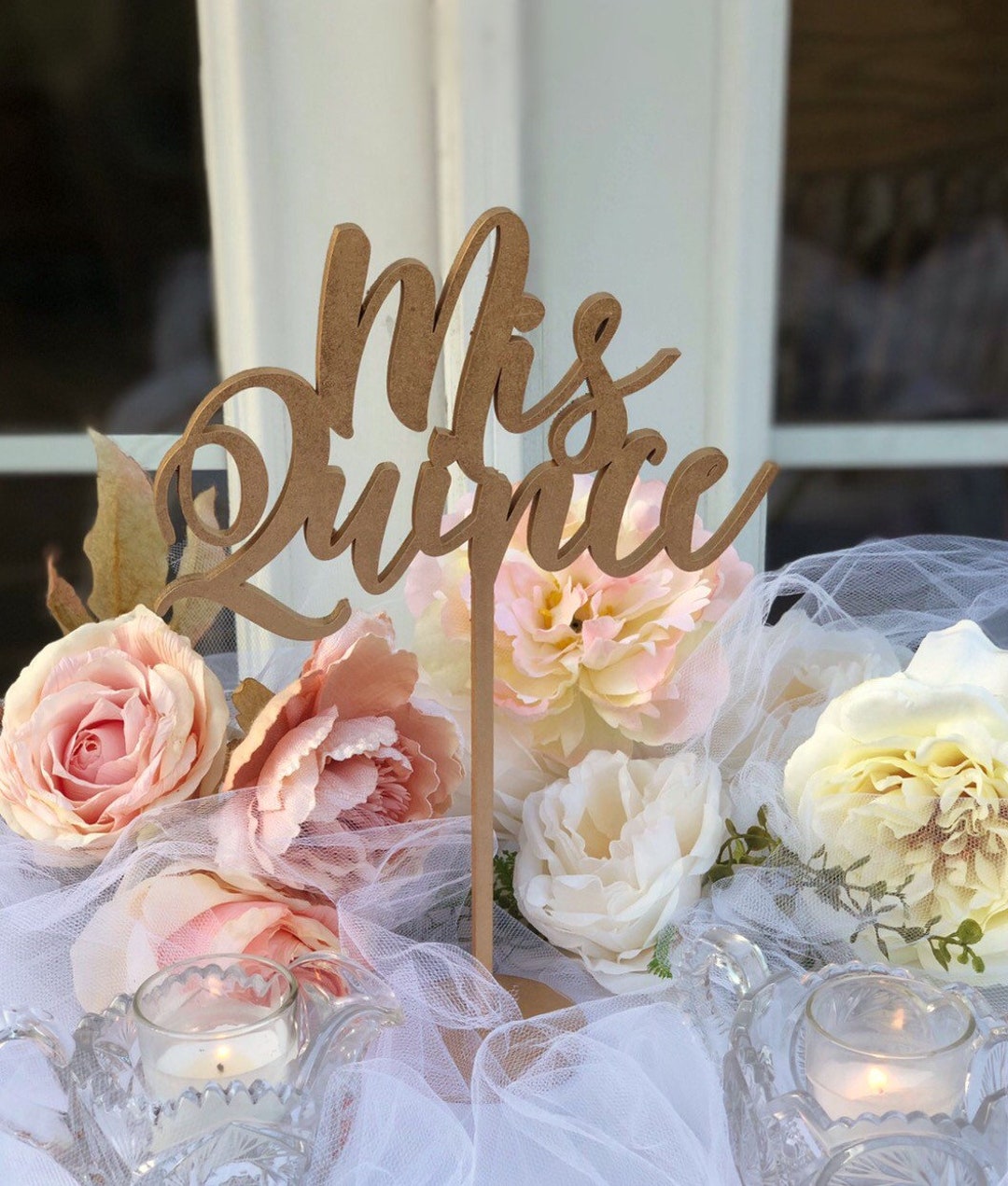 Mis Quince Rotulo Para Mesa - Party Signs in Spanish - Laser Cut Signs ...